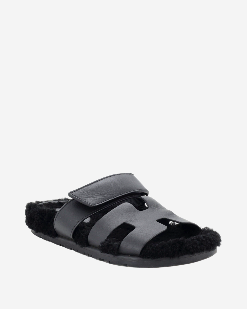 Sandalias Hermès Chypre Shearling – Irene Buffa