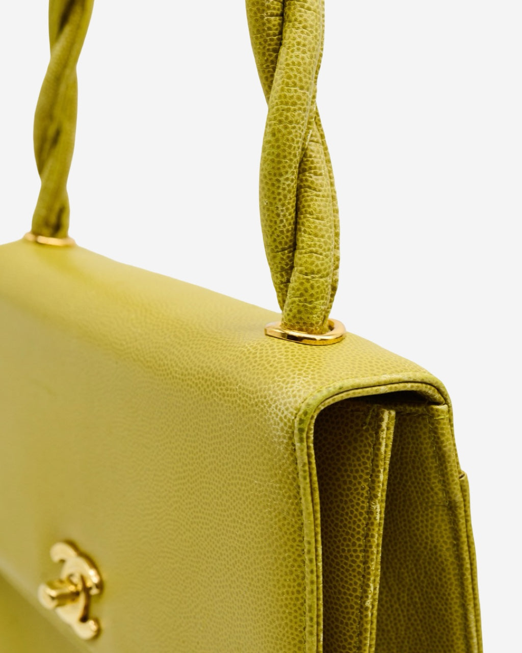 Chanel Vintage Chartreuse Caviar Bag 1997-1999 – Irene Buffa
